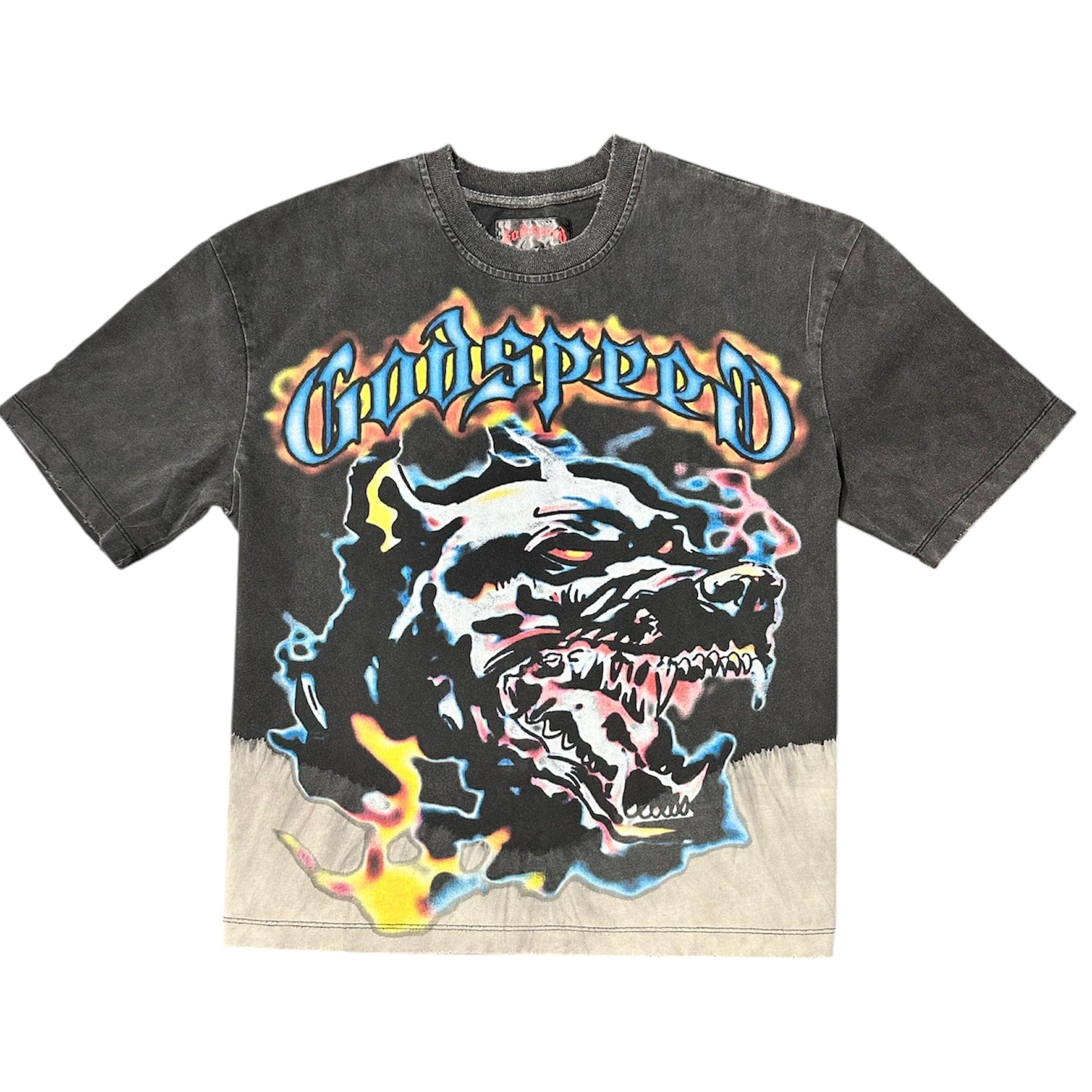 Godspeed Off The Leash Tee (Black Bleached Wash)