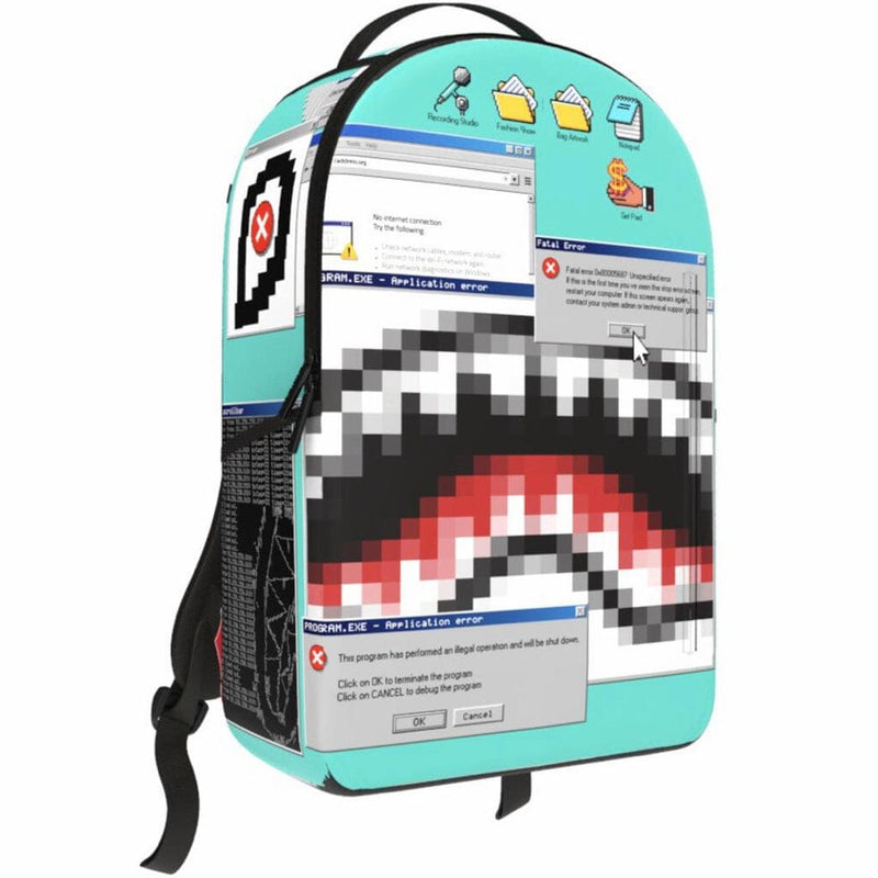 Sprayground Computer Virus Shark Backpack – City Man USA