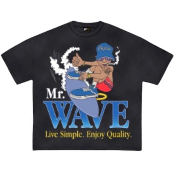 Mr.Wave Wave Surfur Tee (Black) – City Man USA