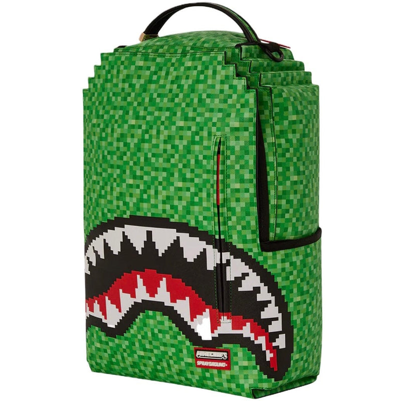 Sprayground Minecraft Creeper Shark Backpack – City Man USA