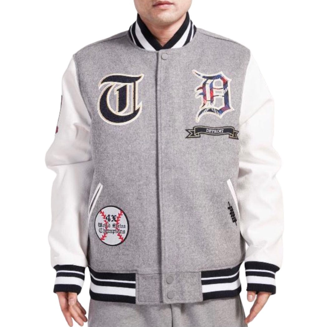 Pro Standard Detroit Tigers Pro Prop Varsity Jacket (H.Grey/White) LDT