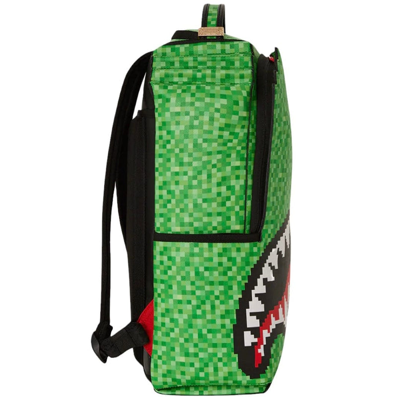 Sprayground Minecraft Creeper Shark Backpack – City Man USA