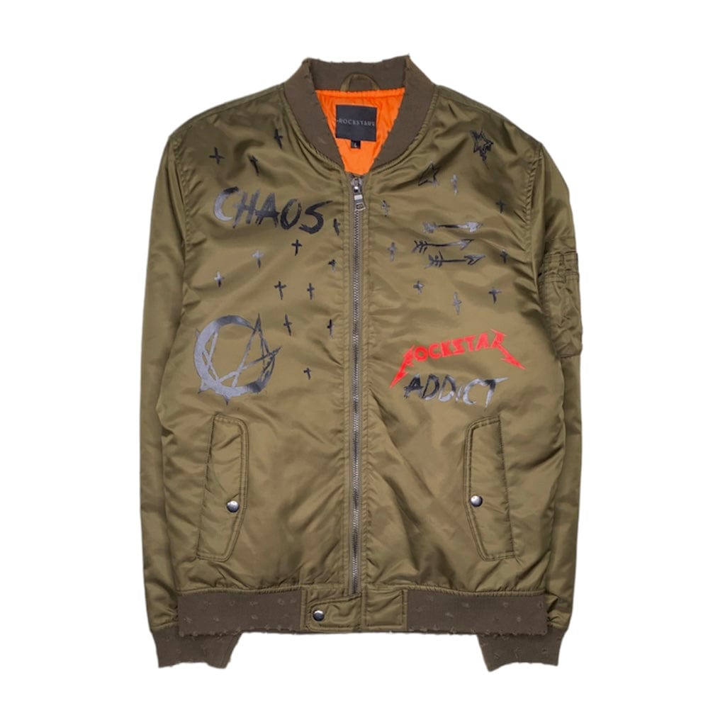 Rockstar Killer Jacket (Army Green) - RSM327 – City Man USA